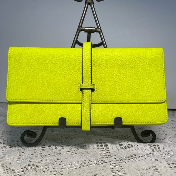 Annabel Ingall | Bags | Annabel Ingall Leather Clutch Wallet Yellow ...